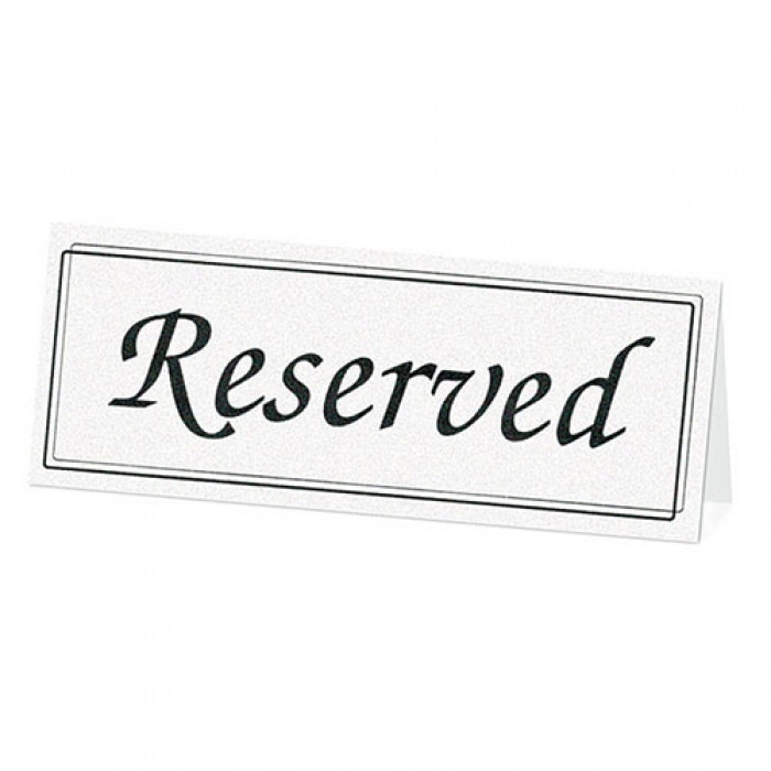 White Table Reserve Cards | Print Canada Store