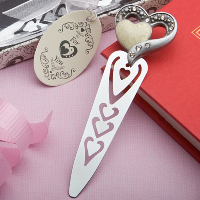 Heart Design Bookmark Favors | Print Canada Store